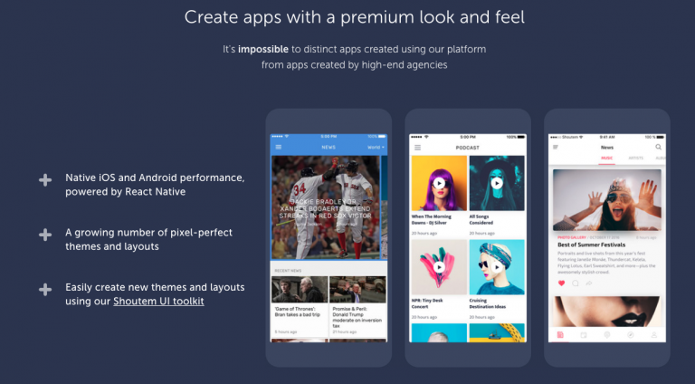 ノーコード ツール紹介 : Shoutem – NoCode Journal Japan ノーコード ジャーナル ジャパン